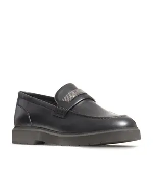 Brunello Cucinelli Embellished Slip-on Loafers