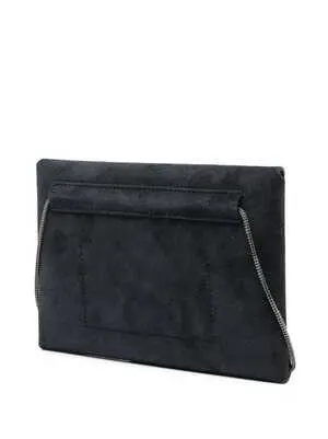 Brunello Cucinelli Logo-stamp Suede Crossbody Bag