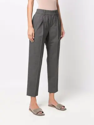 Brunello Cucinelli High-waist Tapered Trousers