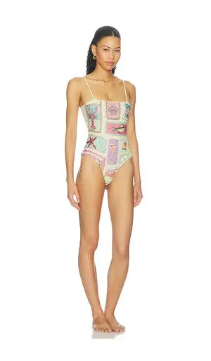 OCEANUS Paradiso Embellished One Piece Swimsuit