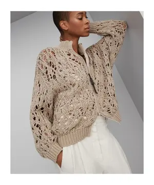 Brunello Cucinelli Fancy Knitted Cardigan