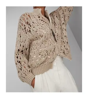 Brunello Cucinelli Fancy Knitted Cardigan - Brown