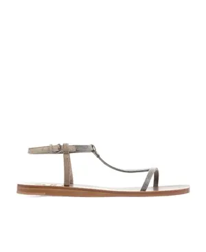 Brunello Cucinelli Embellished T-bar Sandals