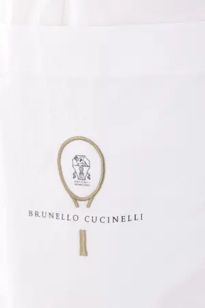 Brunello Cucinelli Double-waist Cotton Trousers