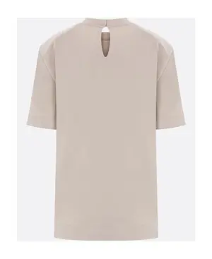 Brunello Cucinelli Monili Chain Embellished Cotton T-shirt