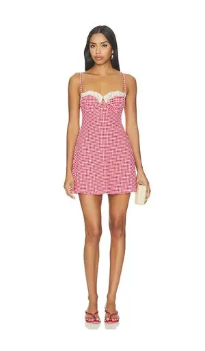 MONTCE Lena A-line Dress In Red