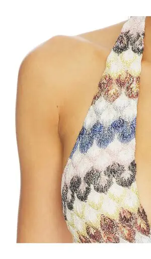 Missoni Long Dress In Multi Light Version In Multi