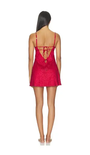 For Love & Lemons Glitter Slip Dress