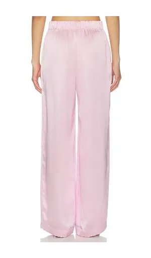 Sablyn Brynn High Rise Pull On Wide Leg Pant In Pink