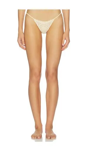 MIRROR PALAIS Crochet Bikini Bottom - Creme