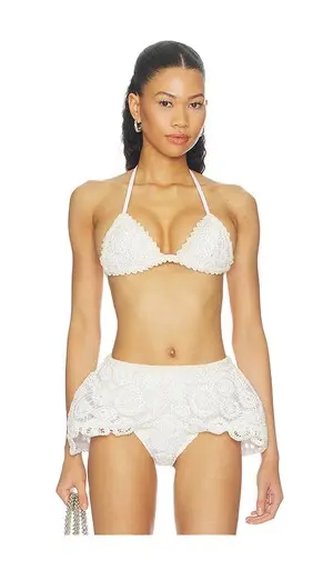PatBO Gal Embroidery Bra Top