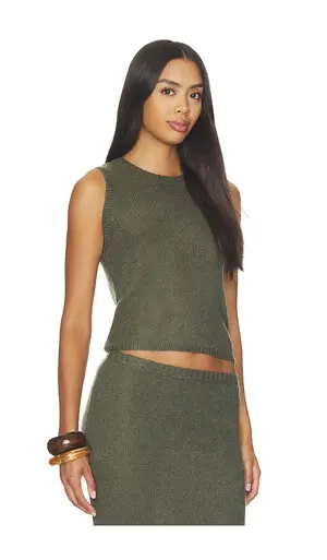 BOBI Blair Sleeveless Top In Sage