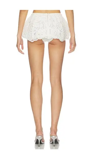 PatBO Gal Embroidery High Waist Bikini Bottom