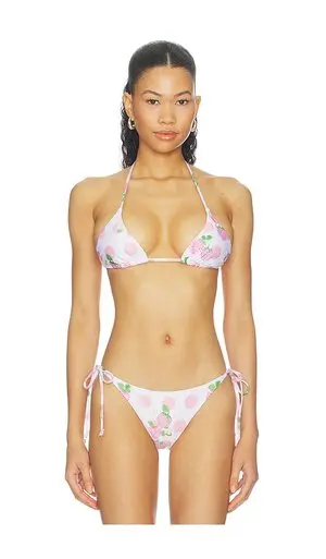 Verandah Triangle Bikini Top - Blush Berries