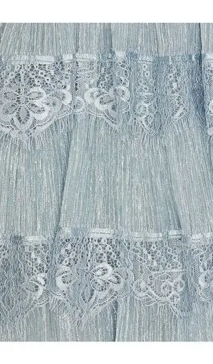 SABINA MUSAYEV Liv Dress In Metallic Silver