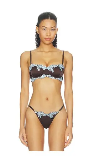 KAT THE LABEL Jean Underwire Bra In Brown