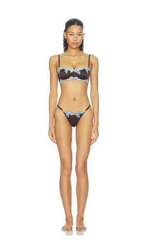 KAT THE LABEL Jean Underwire Bra In Brown