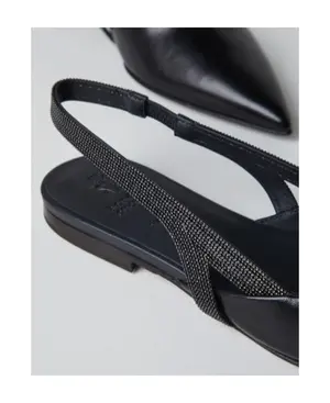 Brunello Cucinelli Monili Chain Pointed Toe Ballerina Flats