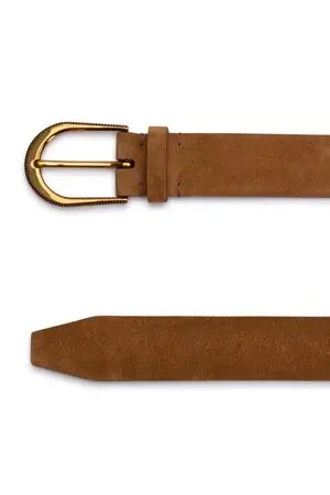 Brunello Cucinelli Suede Buckle Belt
