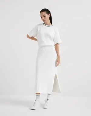 Brunello Cucinelli Cable-knit Cotton Dress