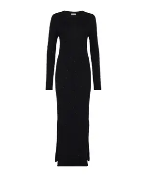 Brunello Cucinelli Sequin Embellished Knitted Maxi Dress