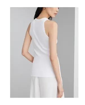 Brunello Cucinelli Stretched Ribbed Jersey Top