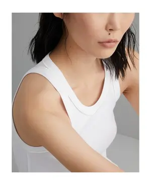 Brunello Cucinelli Stretched Ribbed Jersey Top