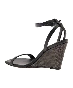 Brunello Cucinelli Ankle Strap Wedge Sandals
