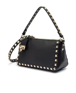 Valentino Garavani Small Rockstud Grainy Calfskin Crossbody Bag