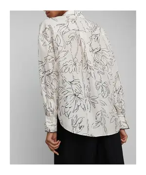 Brunello Cucinelli Monili Chain Graphic Print Shirt