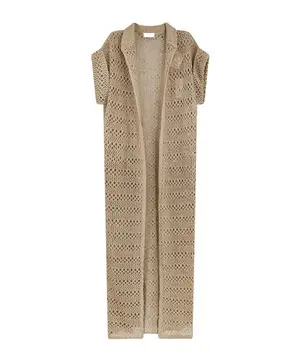 Brunello Cucinelli Net Short-sleeved Knitted Cardigan