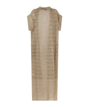 Brunello Cucinelli Net Short-sleeved Knitted Cardigan