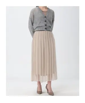 Brunello Cucinelli High-waisted Pleated Silk Skirt