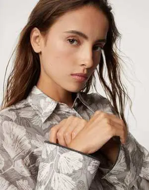 Brunello Cucinelli Floral Printed Belted Midi Dress