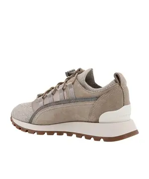 Brunello Cucinelli Low-top Sneakers With Monili Beaded Chain Detailing