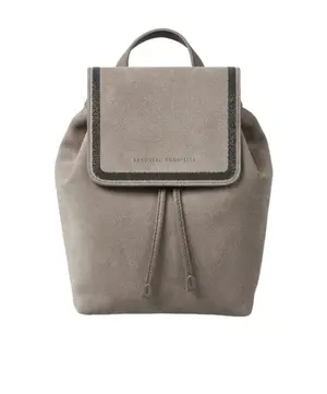 Brunello Cucinelli Drawstring Backpack - Nude
