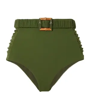 Johanna Ortiz Ribbed Bikini Briefs With Detachable Belt