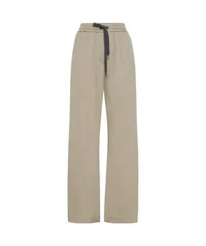 Brunello Cucinelli Relaxed-fit Drawstring Waistband Pants - Green