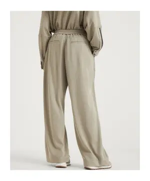 Brunello Cucinelli Relaxed-fit Drawstring Waistband Pants - Green