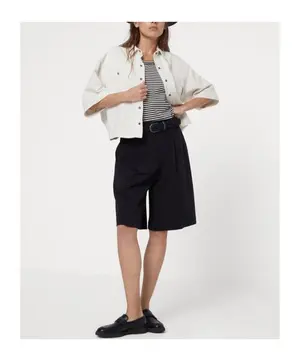 Brunello Cucinelli High-waist Knee-length Shorts