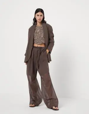 Brunello Cucinelli Single-breasted Blazer With Monili Chain Detail