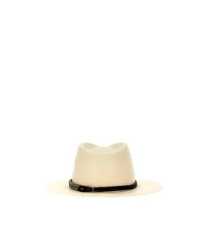 Brunello Cucinelli Flat Brim Fedora Hat