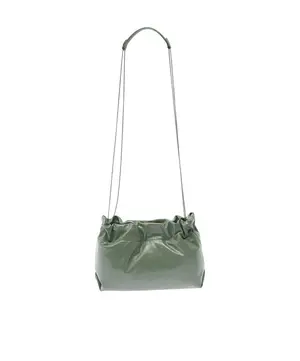BRUNELLO CUCINELLI Brunello Cucinelli Logo-Printed Chain-Linked Shoulder Bag