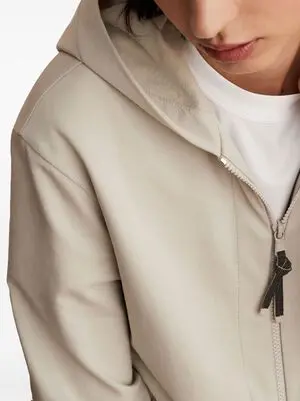 Brunello Cucinelli Monili Bead-embellished Zip-up Hoodie