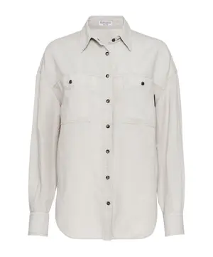 Brunello Cucinelli Linen-cotton Blend Shirt