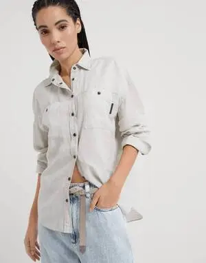 Brunello Cucinelli Linen-cotton Blend Shirt