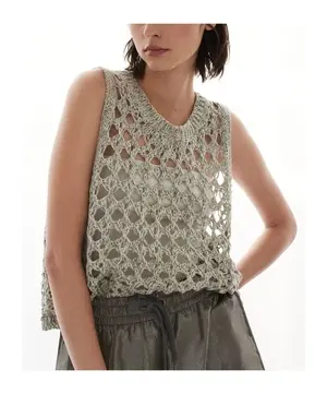 Brunello Cucinelli Open-knit Sleeveless Vest
