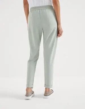Brunello Cucinelli Monili Bead-embellished Drawstring Track Pants