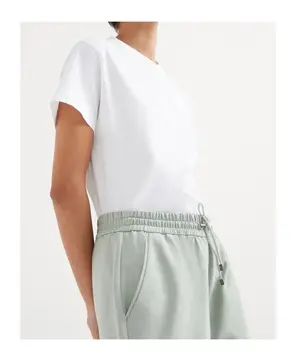 Brunello Cucinelli Monili Bead-embellished Drawstring Track Pants
