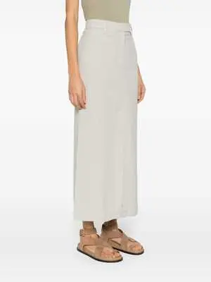 Brunello Cucinelli Fluid Twill Maxi Skirt